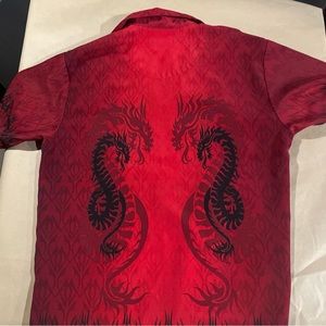 silver point | Shirts | Vintage 200s Silver Point Mens Dragon Shirt ...